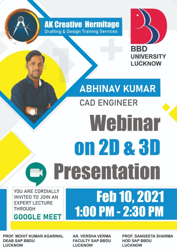Webinar on 2D and 3D presentation | BBDU