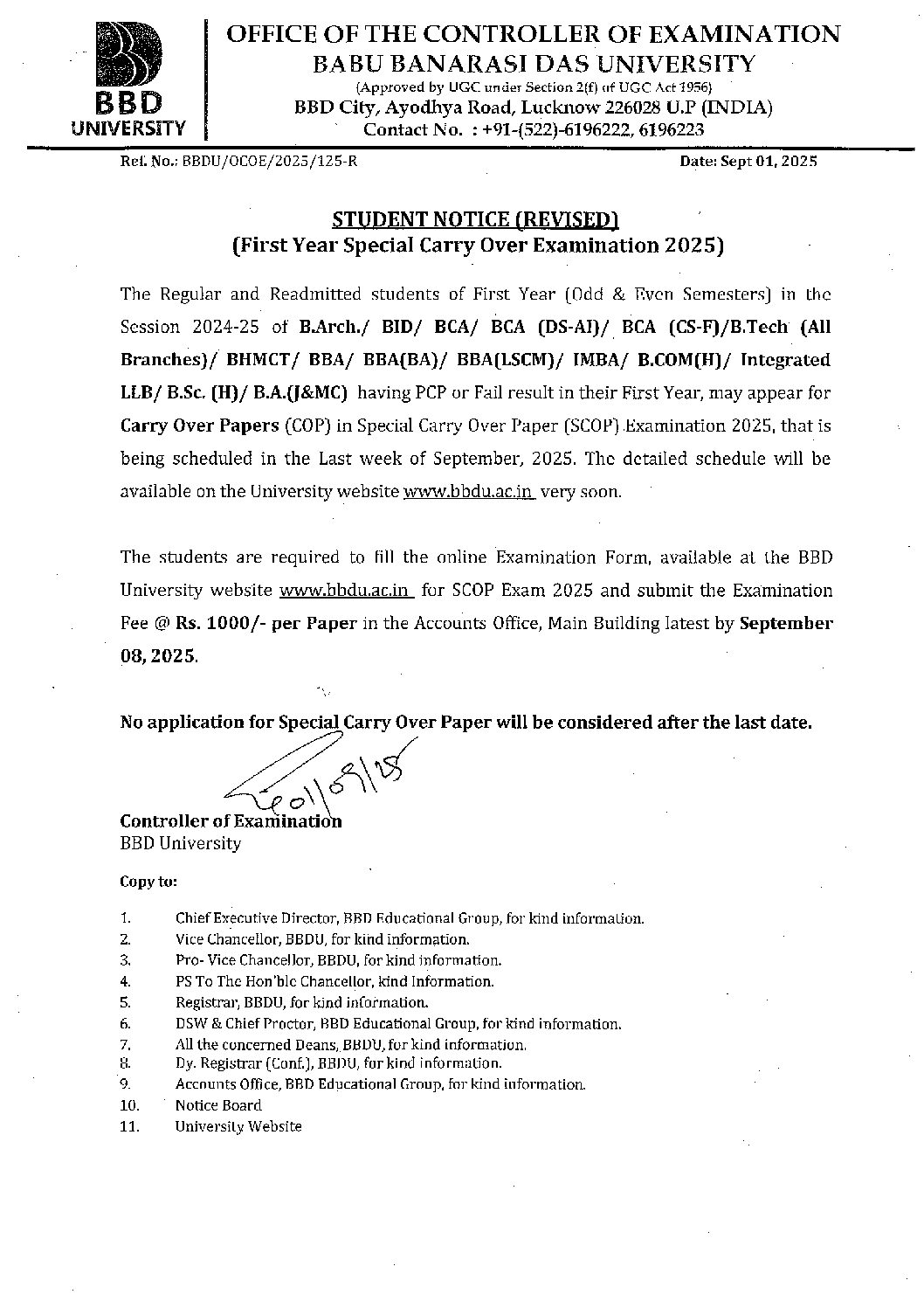 first-year-scop-examination-2025-r | BBDU